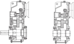 FH series Hollow Shaft Shrink Disk Parallel Shaft Helical Geared Motor ...