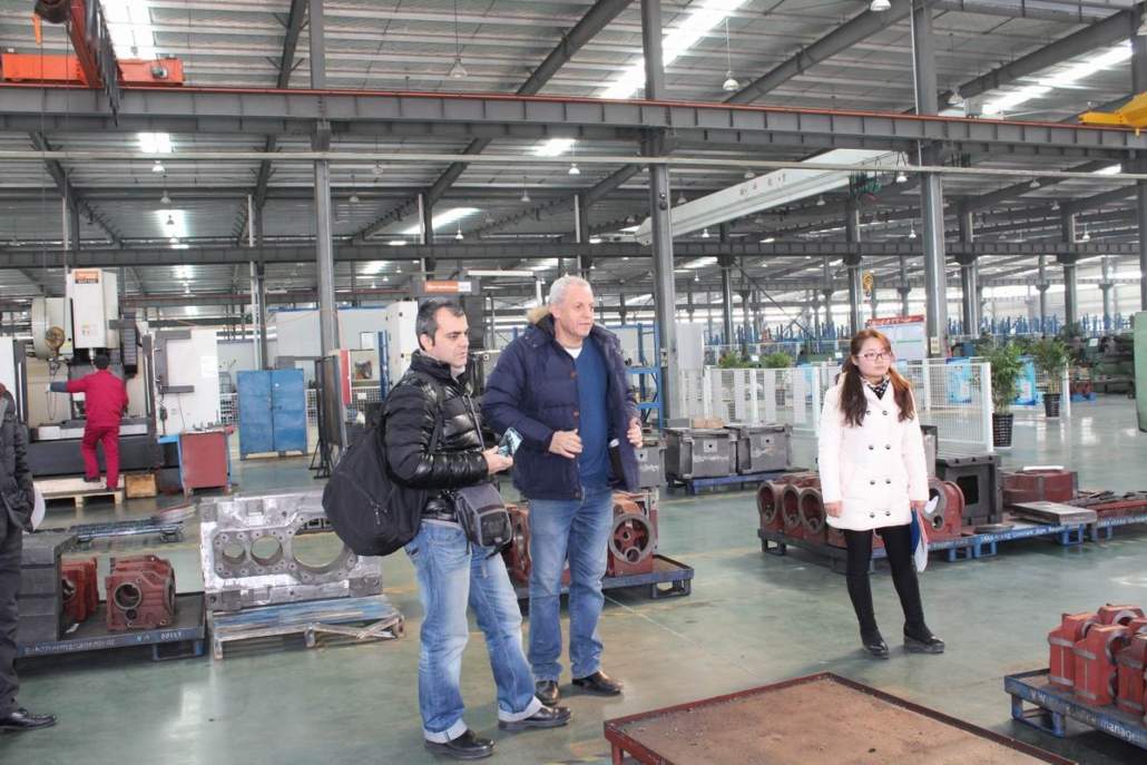 Israel Clients were Visiting FLK Gear Reducer Factory | High efficiency ...