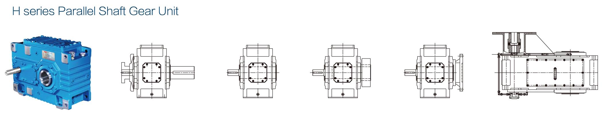 H1SH H2SH H3SH H4SH series Parallel Shaft Gearbox | High efficiency ...