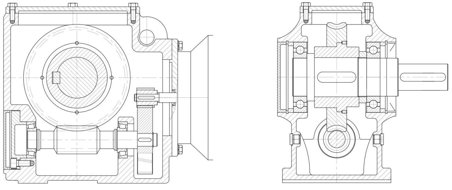 S series Worm Helical Gearbox with IEC Flange | High efficiency ...