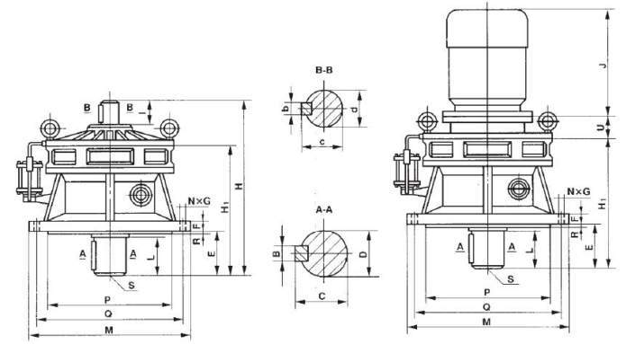 MRD Drive Gearbox BW12-11-90B5 | High efficiency gearboxes, speed ...